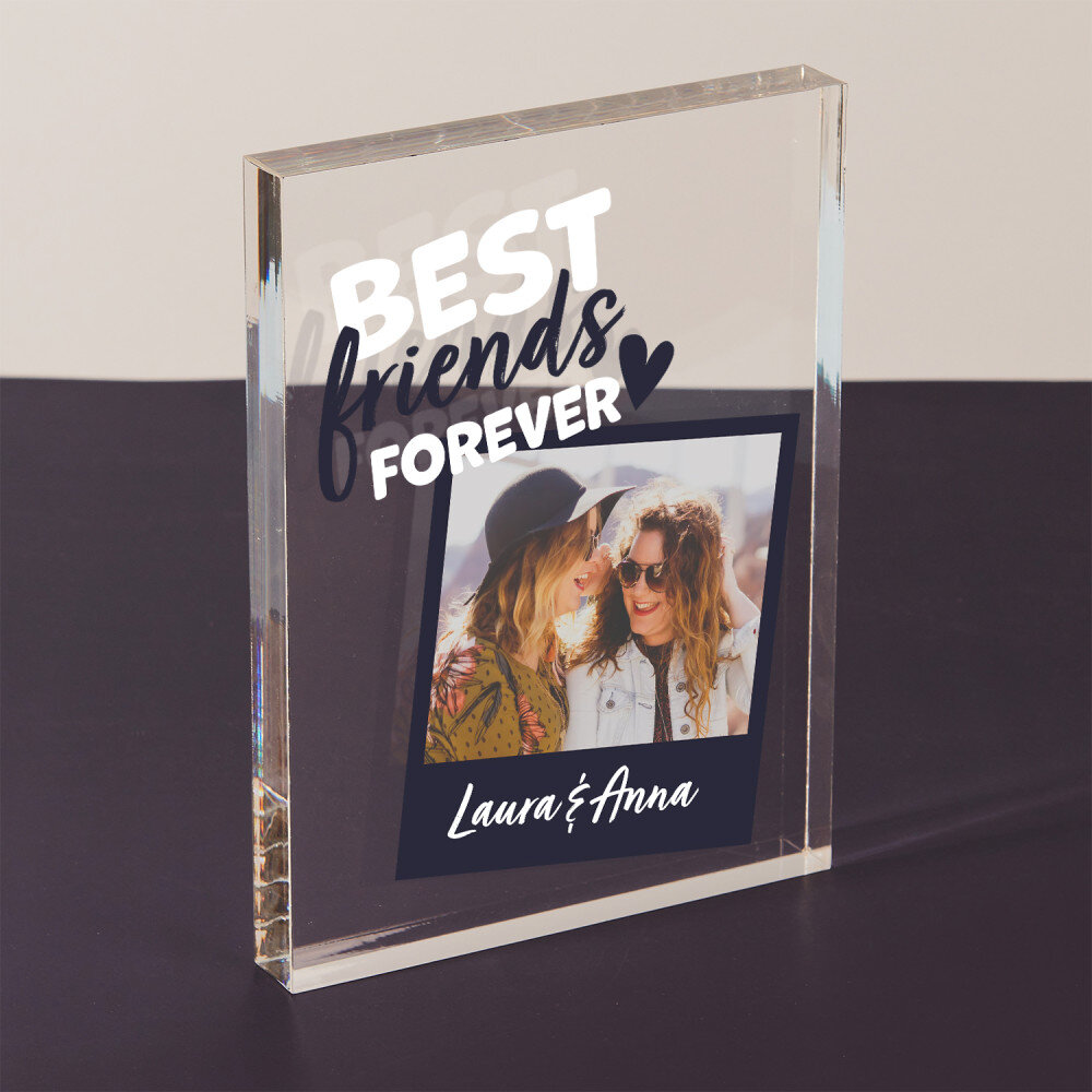 Best friends forever - Acrylblock - GeschenkSpeziell.de