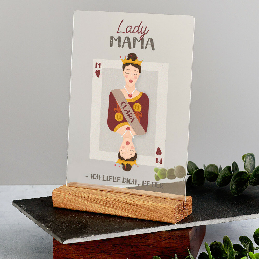 Lady Mama - Druck auf Acrylglas - GeschenkSpeziell.de