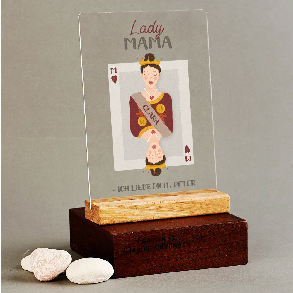 Lady Mama - Druck auf Acrylglas - GeschenkSpeziell.de
