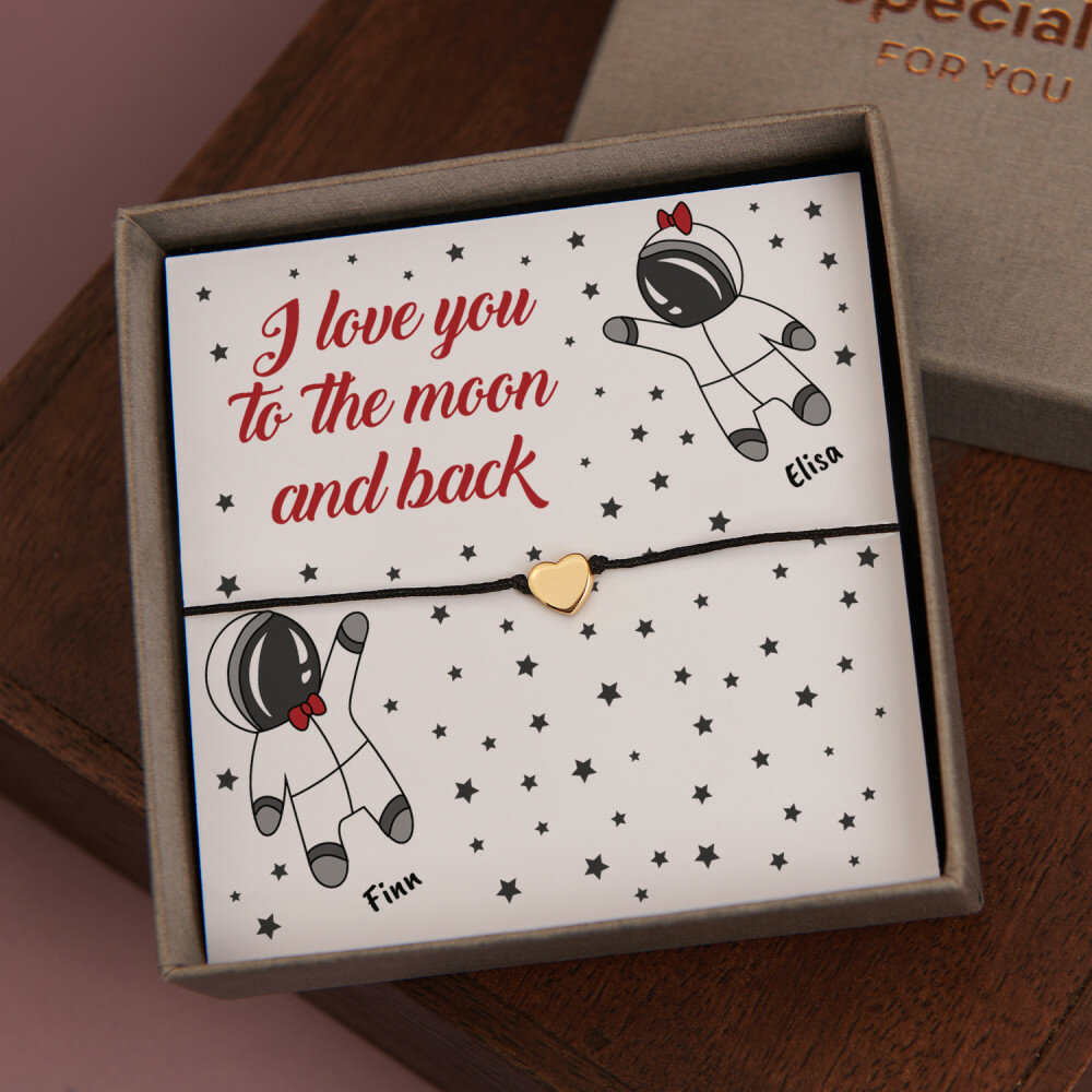 Love you to the moon - Armband - GeschenkSpeziell.de