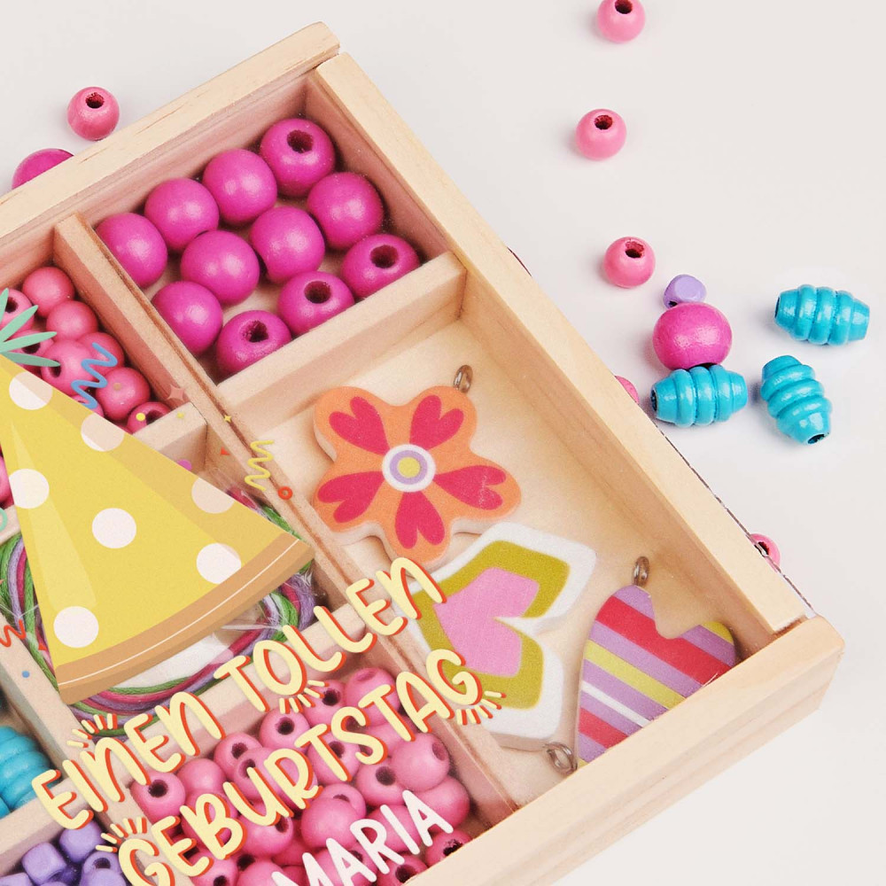 Einen tollen Geburtstag - Perlen zum Auffädeln - GeschenkSpeziell.de