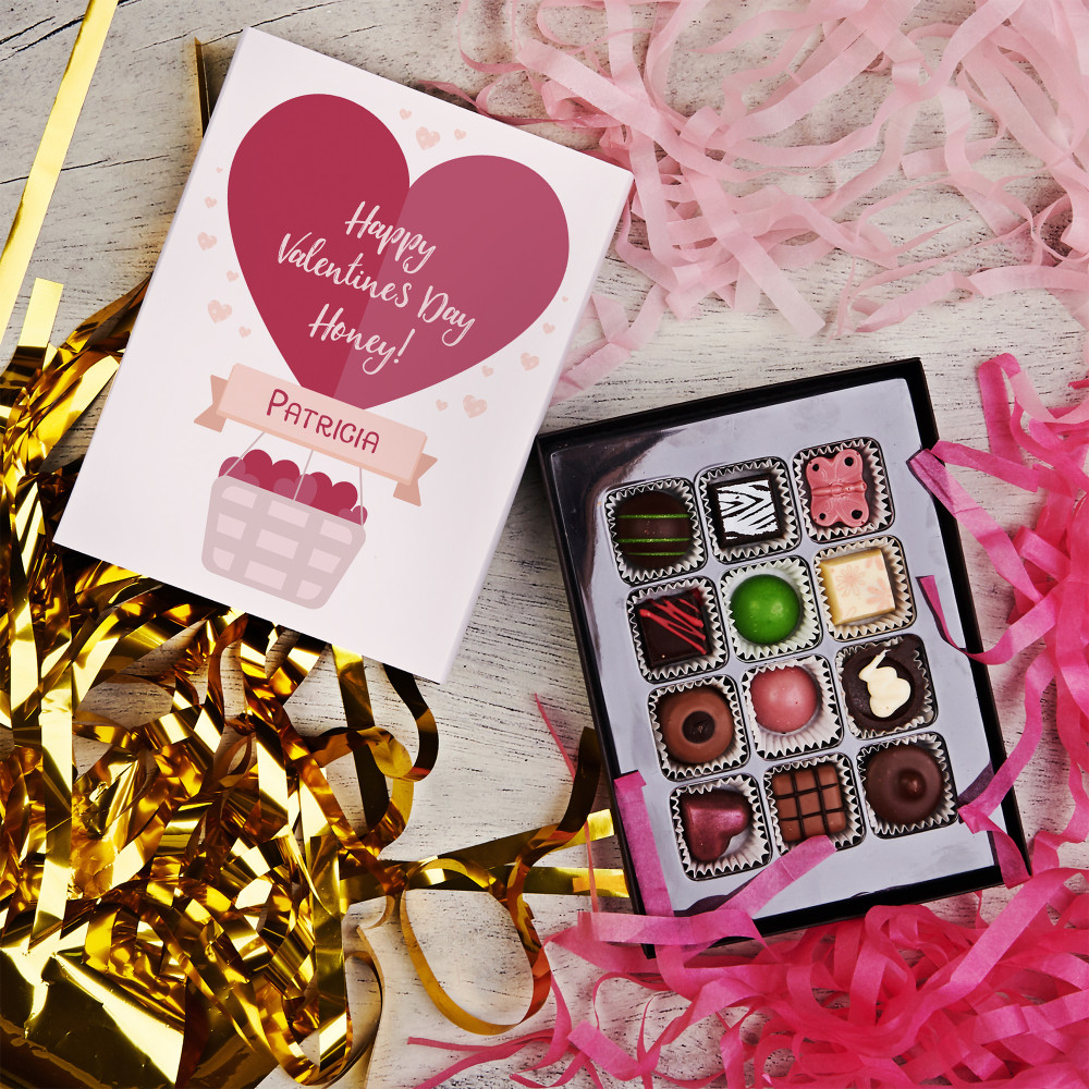 Happy Valentine´s day - Belgische Pralinen - GeschenkSpeziell.de