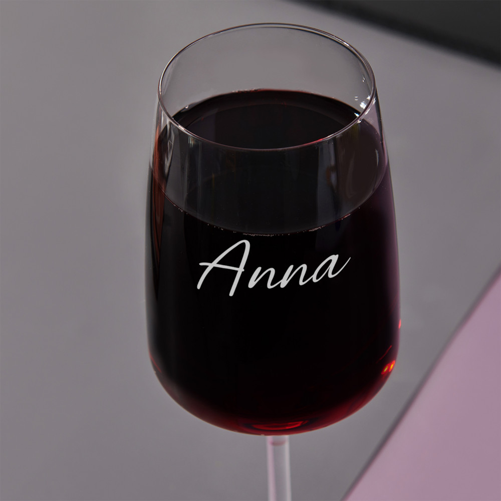 Ihr name elegant - Kristall Weinglas - GeschenkSpeziell.de