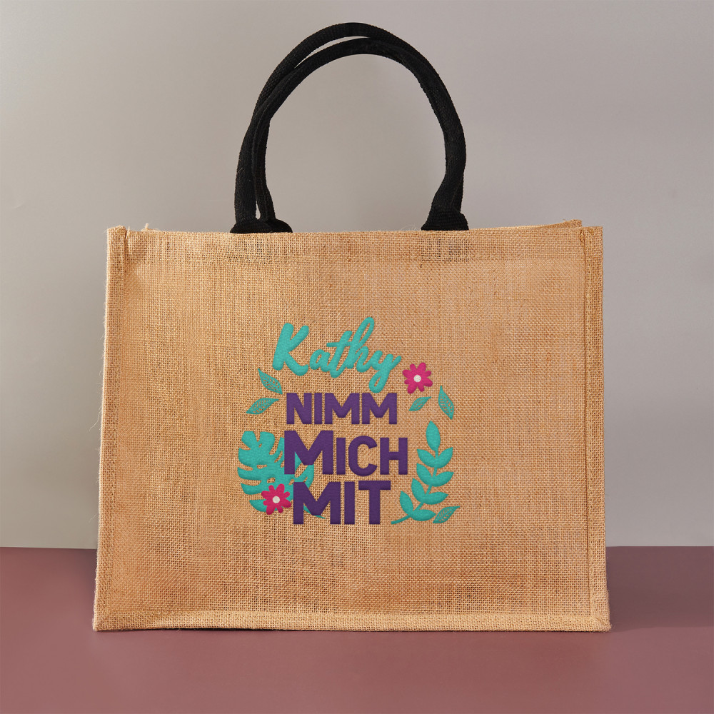 Nimm mich mit - Jutetasche - GeschenkSpeziell.de