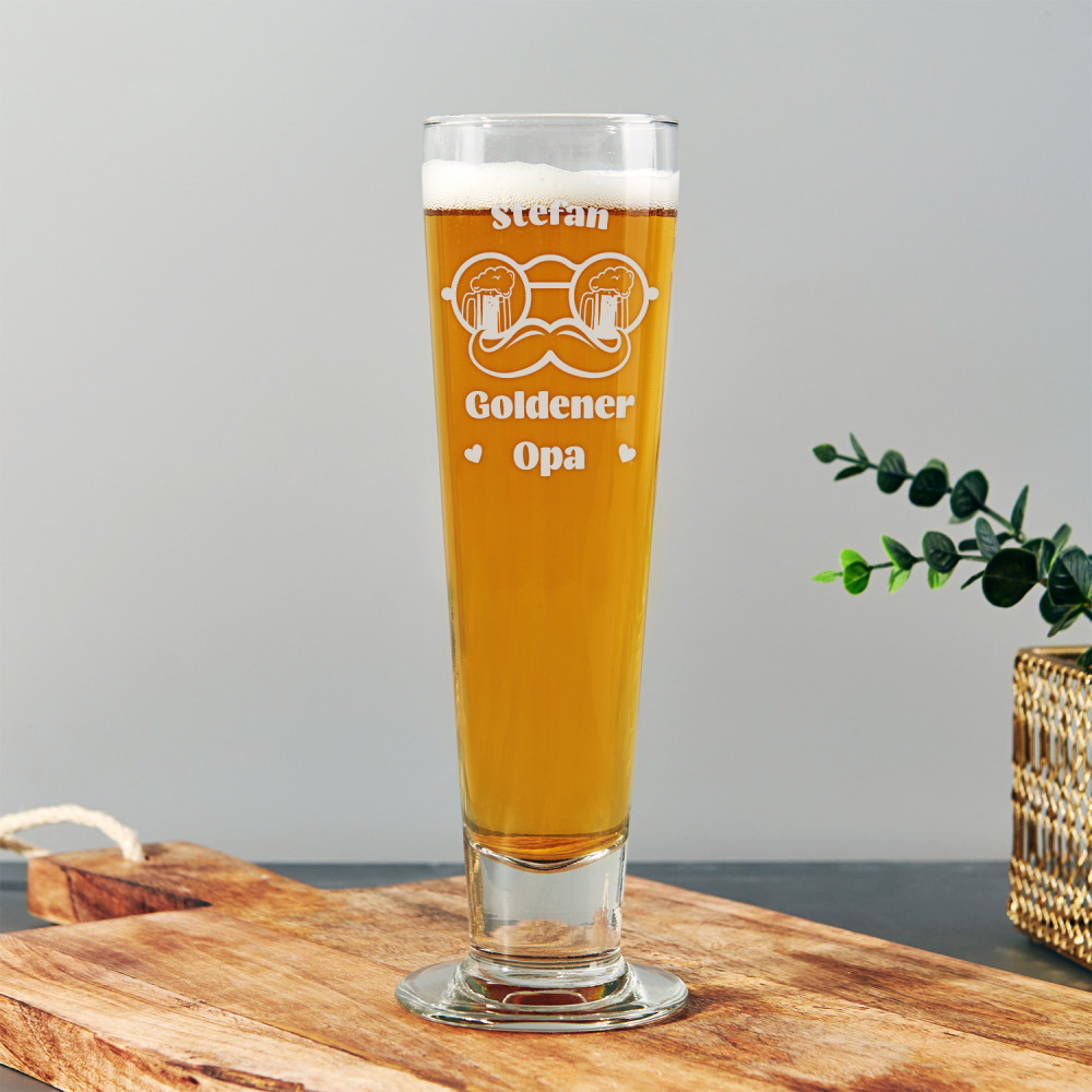 Goldener Opa - Bierglas premium - GeschenkSpeziell.de