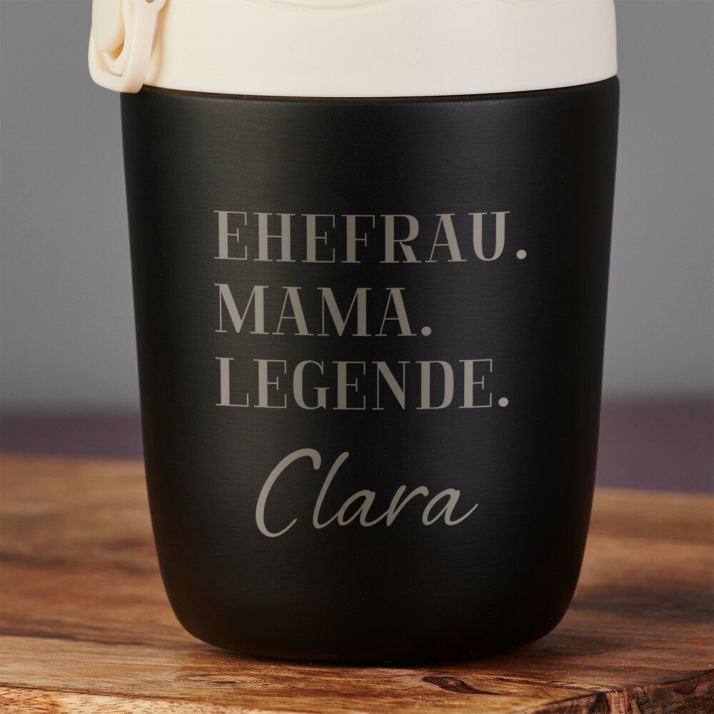 Ehefrau mama legende - Thermobecher 360 ml - GeschenkSpeziell.de