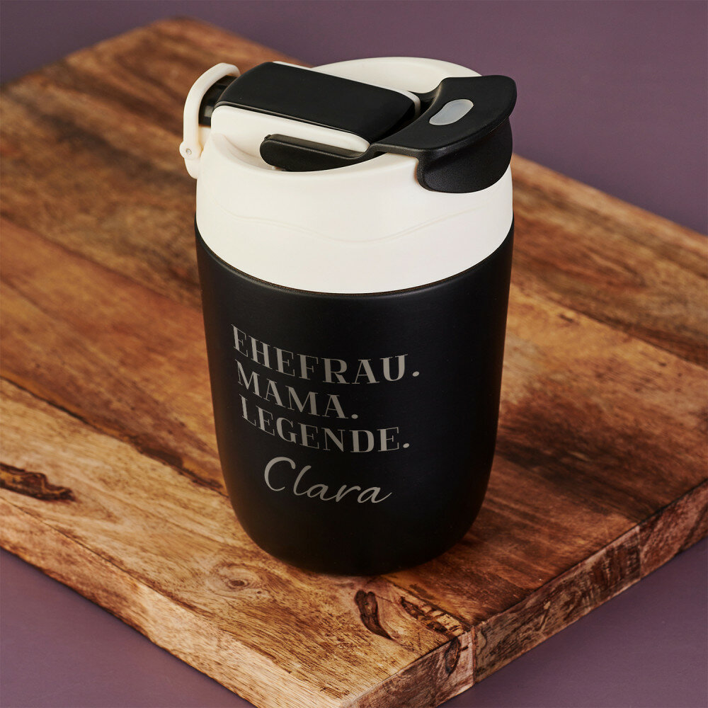 Ehefrau mama legende - Thermobecher 360 ml - GeschenkSpeziell.de